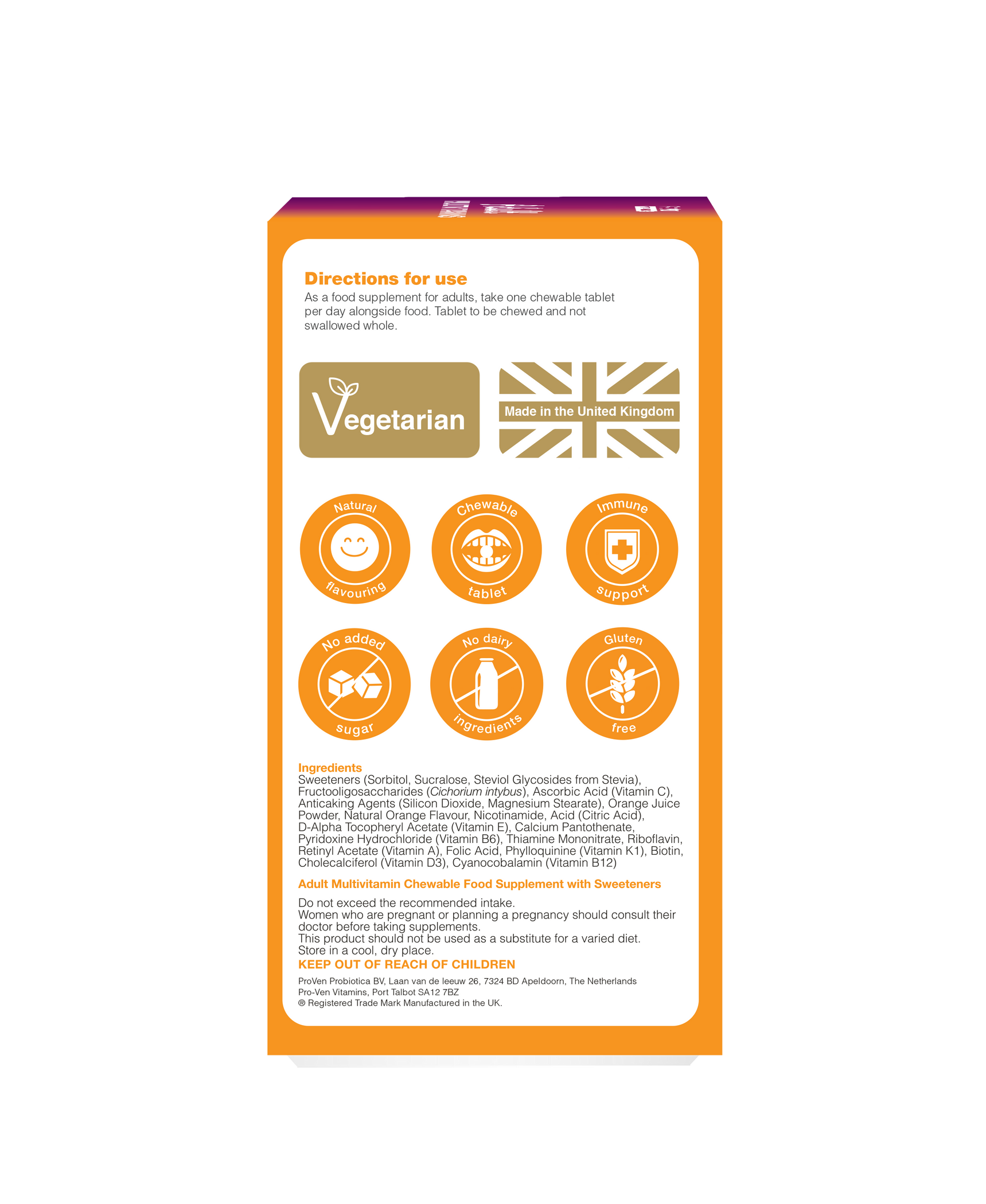 Adults Multivitamin Chewable Tablets — ProVen Vitamins